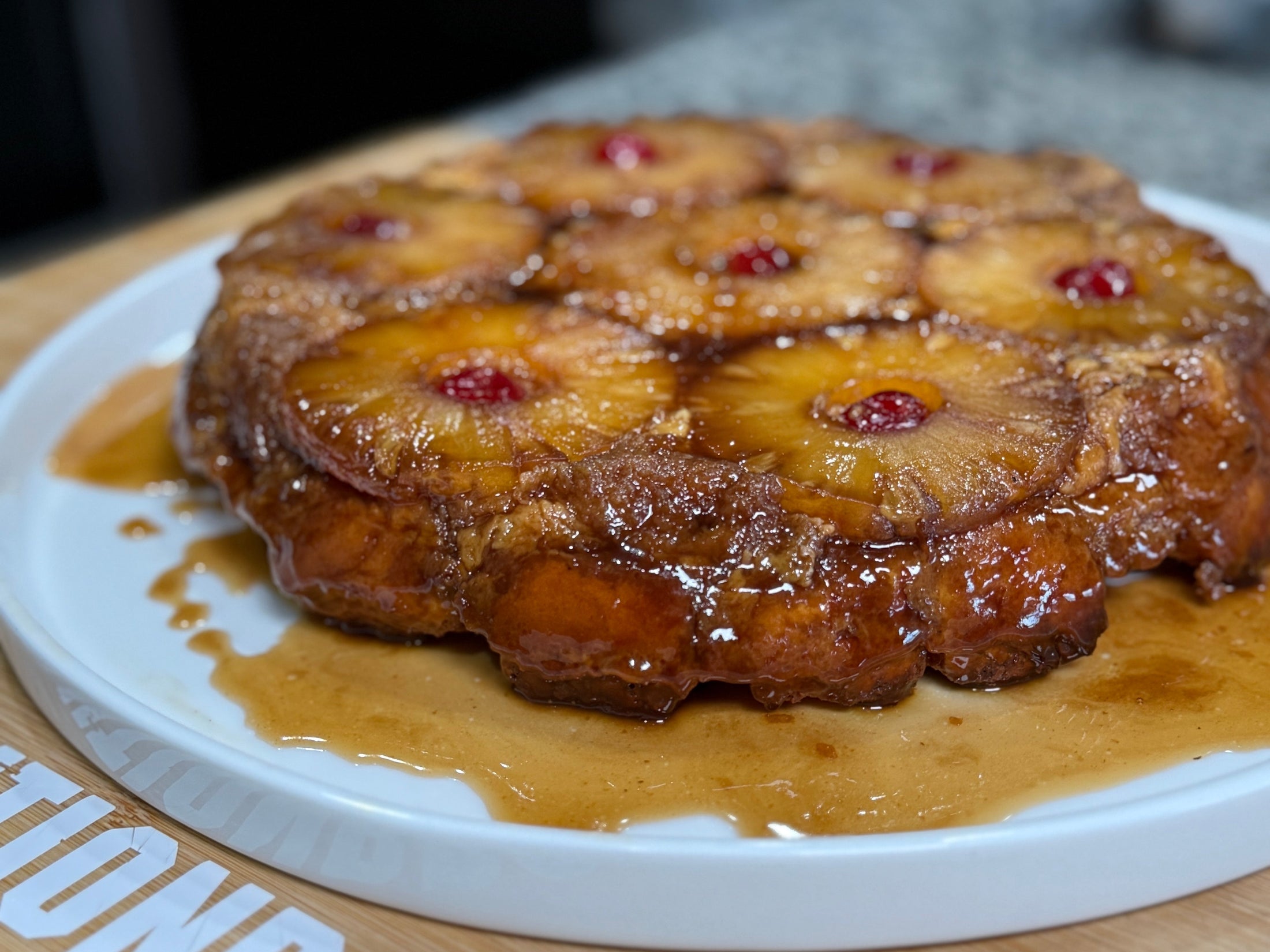 Pineapple Upside Down Bread Pudding with King’s Hawaiian Rolls – Revolution Barbecue